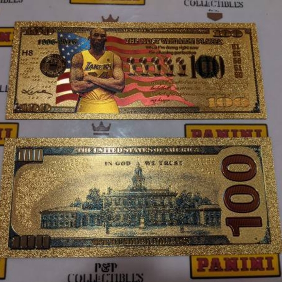 NBA | Toys | Kobe Bryant Million Dollar Bill Nba La Lakers Black Mamba ...